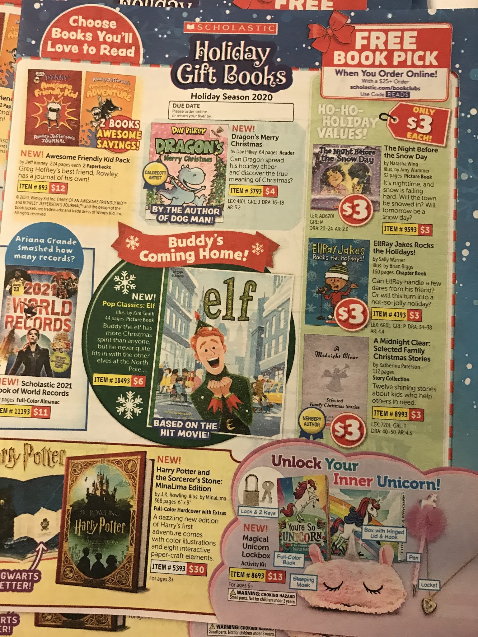 Team McNitt: Nov./Dec. Scholastic Book Order