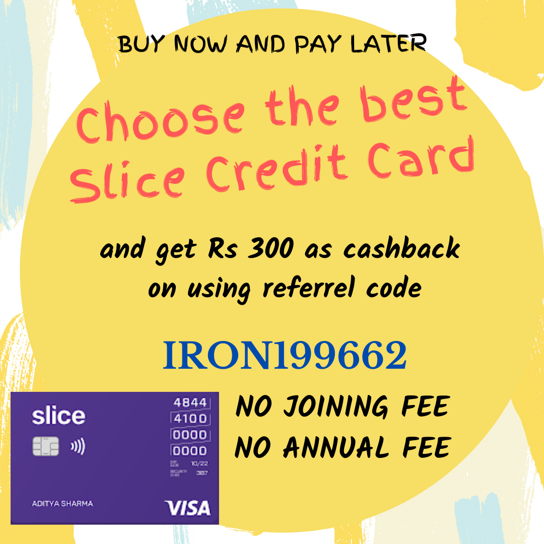 A credit card with multiple benefits for you (Slice card Referral Code ...