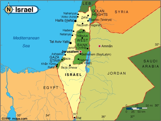 Israel mapa