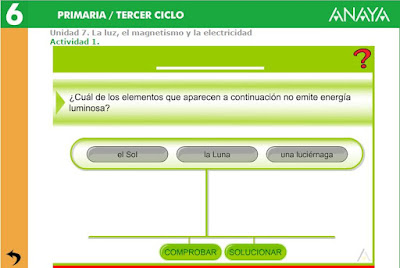 ENTRENA CON LAS CIENCIAS: UNIDAD 5 - LA MATERIA Y LA ENERGÍA. - 6º CN