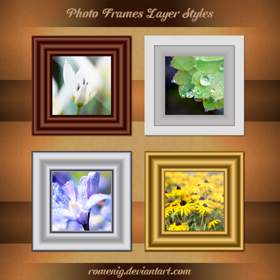 Efeito Photoshop: Photo Frames Premium Layer Styles