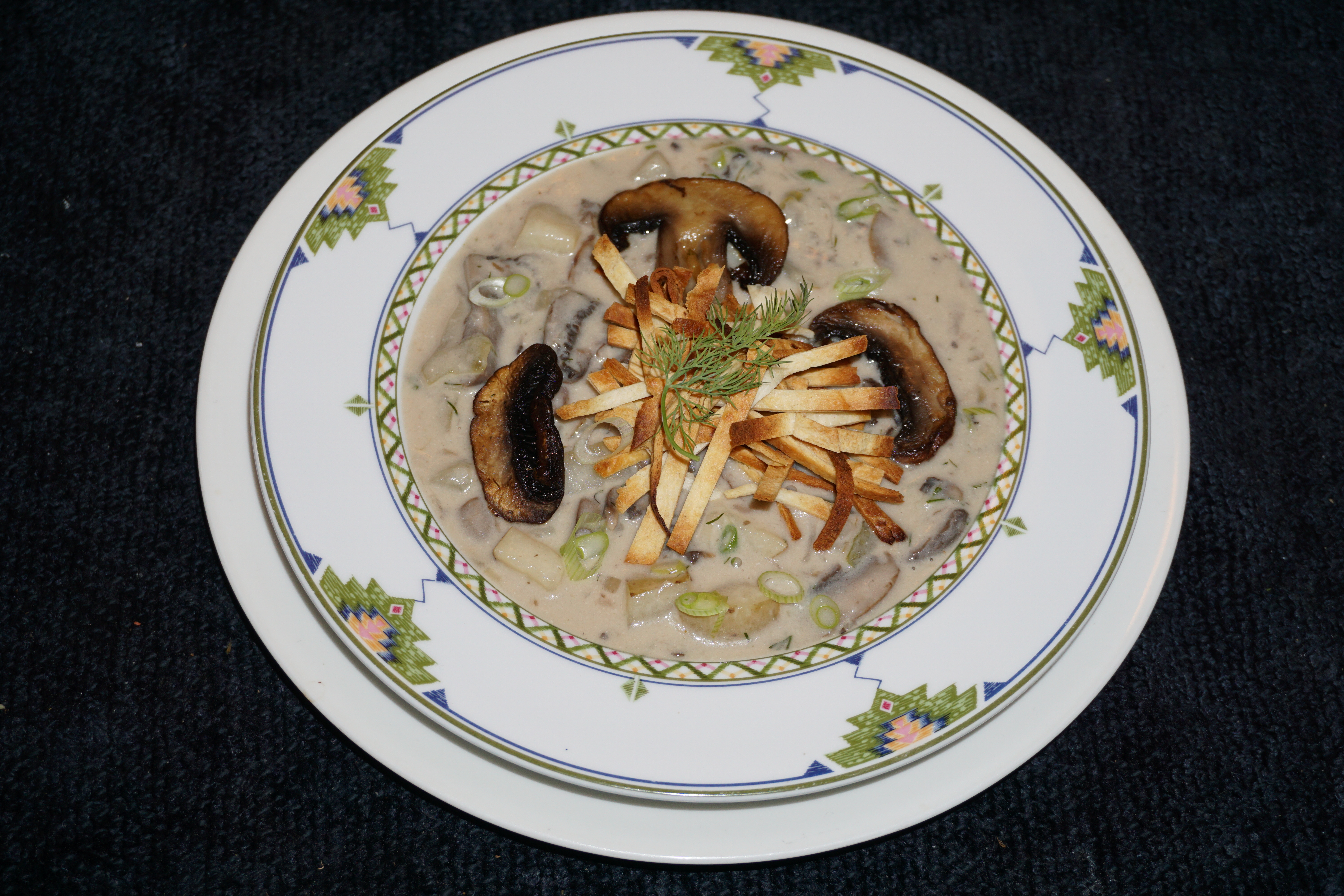 LA COCINA DEL POLLO: CREMA DE CHAMPIÑONES CREMINI CON PAPAS Y ENELDO