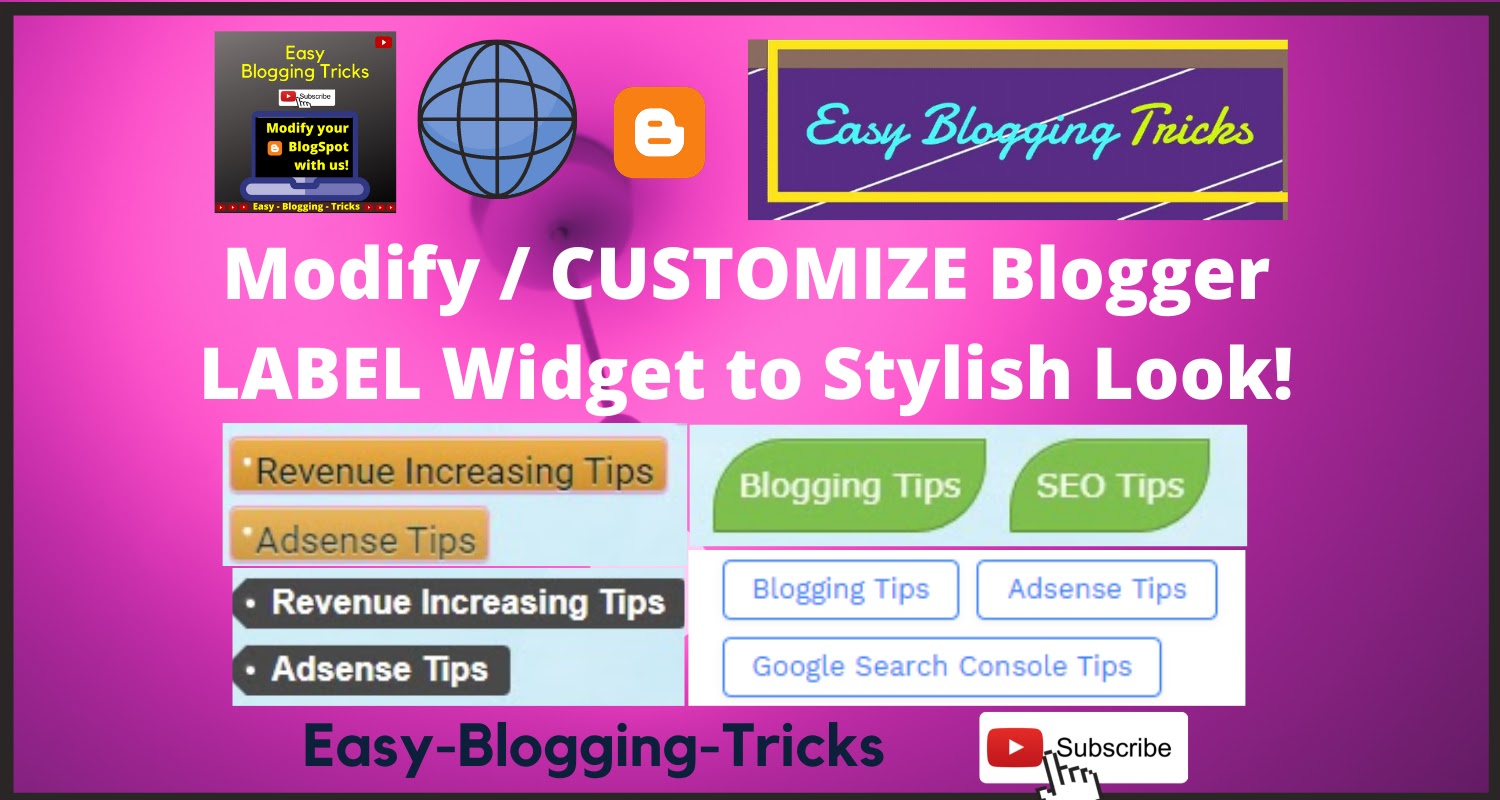 How to Modify / Customize BlogSpot LABEL Widget LOOK from Custom Look ...