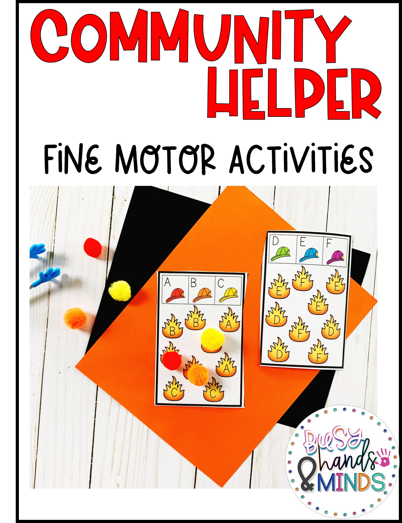 Community Helper Fine Motor Task Boxes | Busy Hands and Minds