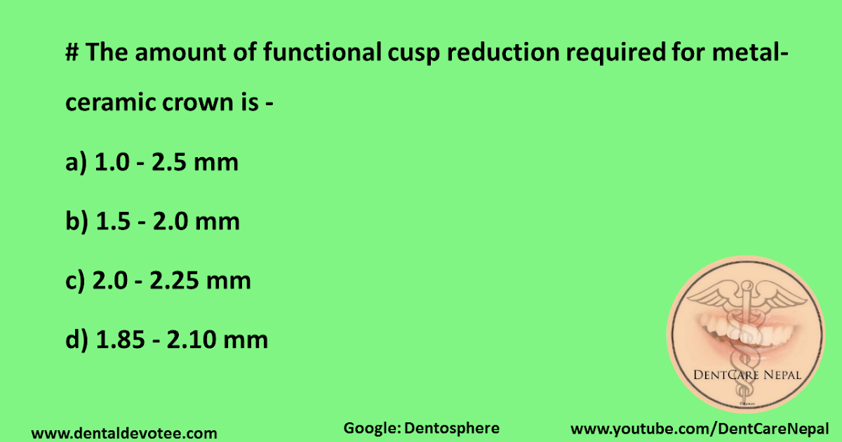 Dentosphere : World of Dentistry: Functional cusp reduction