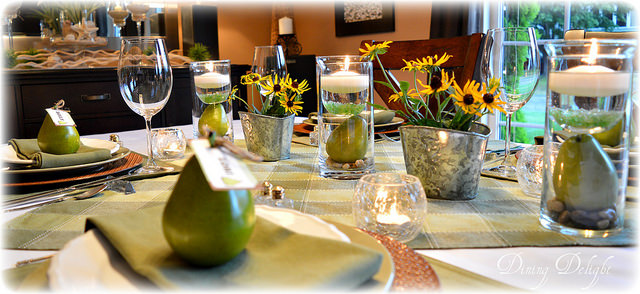 Dining Delight: Pear Tablescape