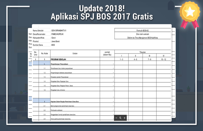 Aplikasi SPJ BOS 2017 Gratis Sesuai Juknis 2017 - Laporan BOS (Bantuan ...
