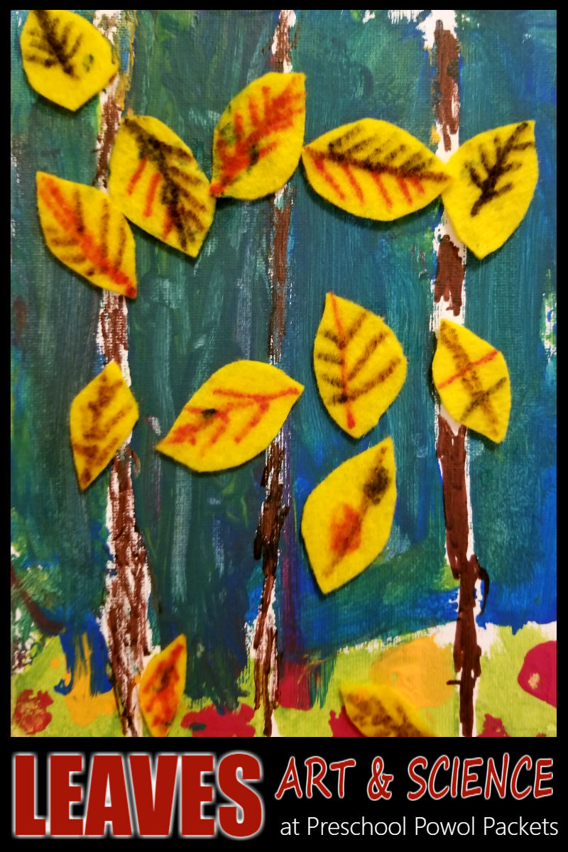 Autumn Trees & Leaves Preschool Art + Science Project | Preschool Powol ...