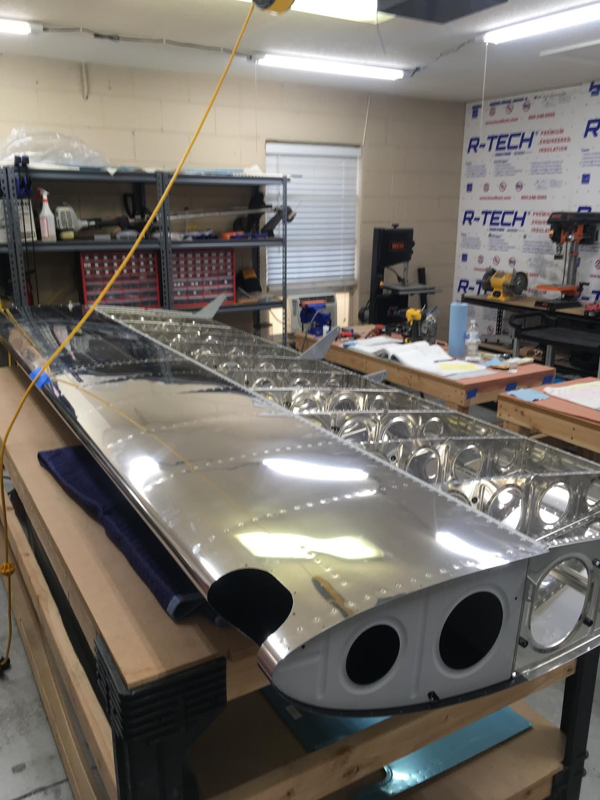 Alex's RV-14A Build Log: 16 - Top Wing Skins (finished); 17 - Outboard ...