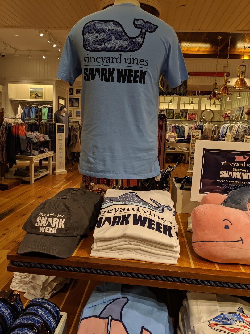 Rockville Nights: Shark Week merchandise arrives at Vineyard Vines