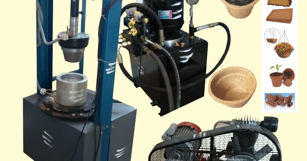 Eco Green Unit: coir pot making machinery