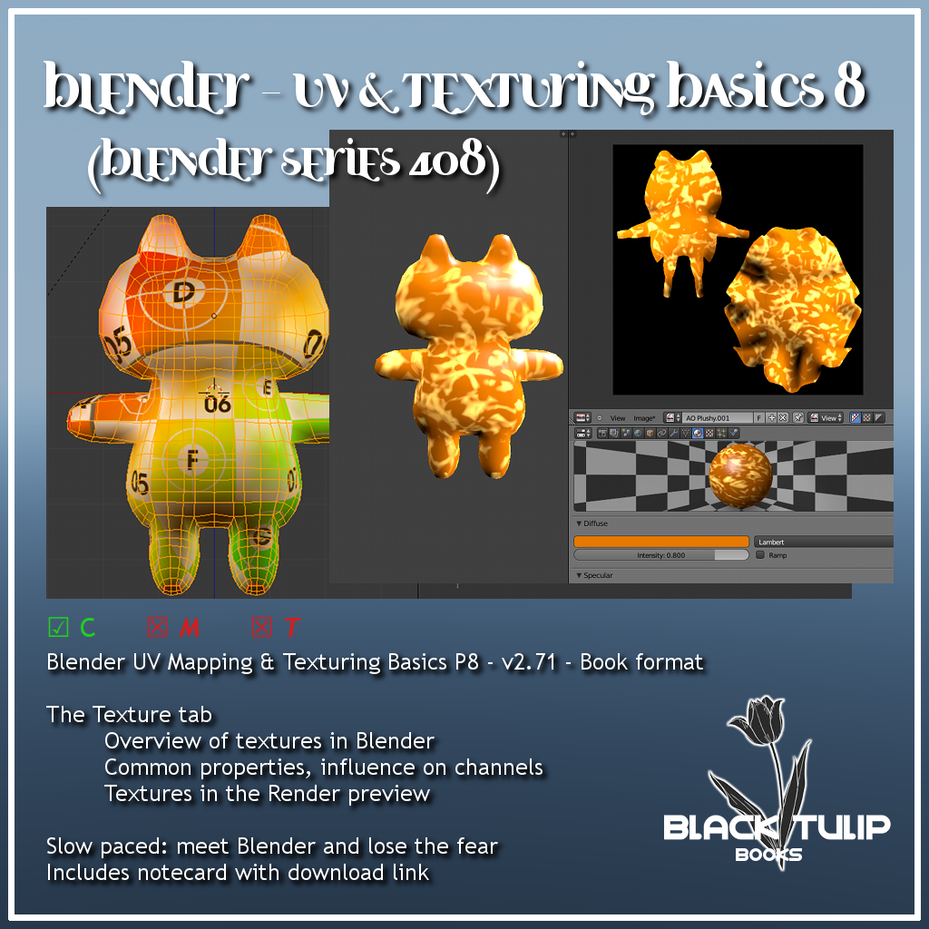 Black Tulip: New Blender books, mesh and texture kits for Black Friday