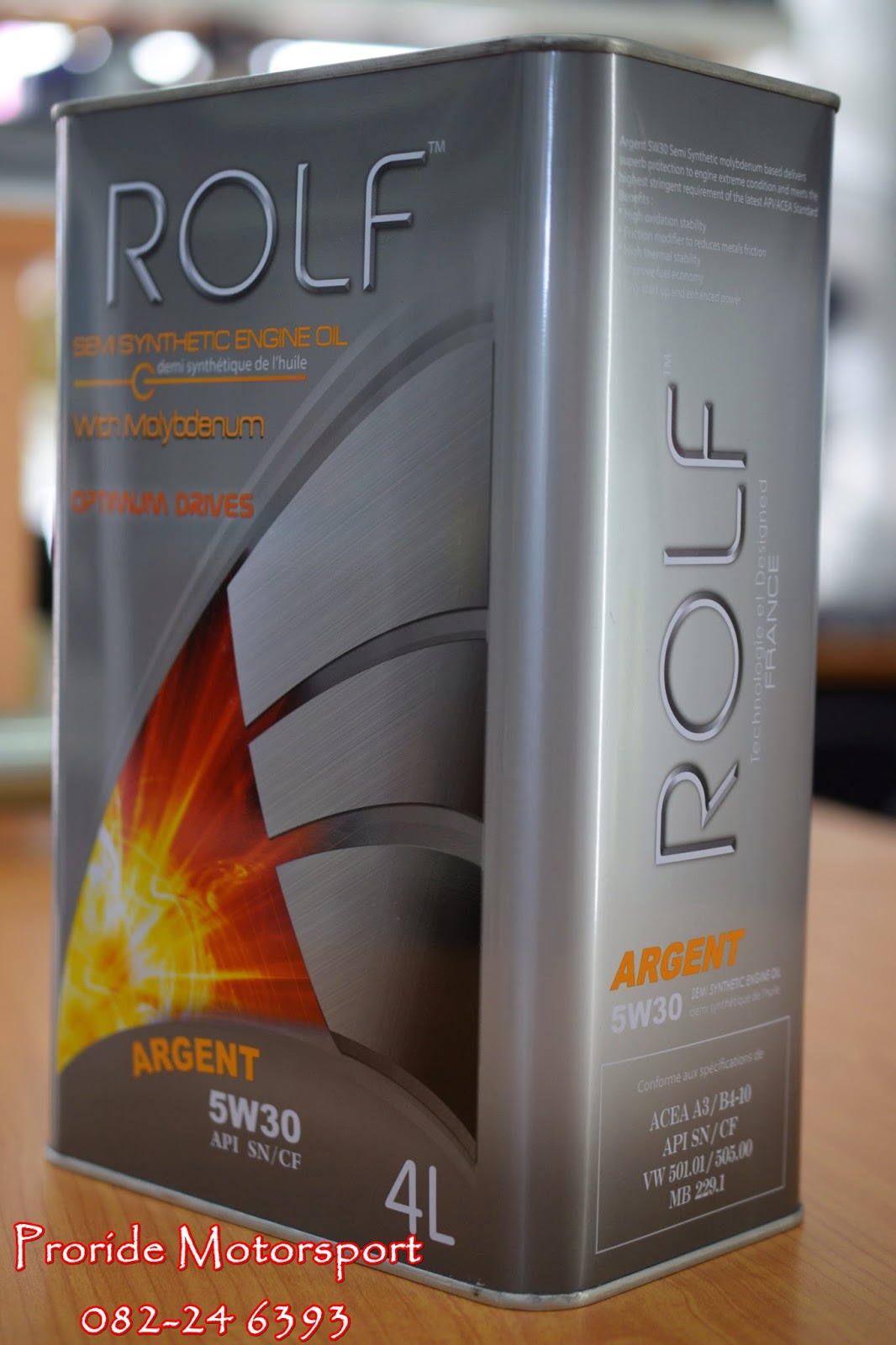 Pro-ride Motorsports: ROLF Argent 5W-30 Synthetic Blend Motor Oil