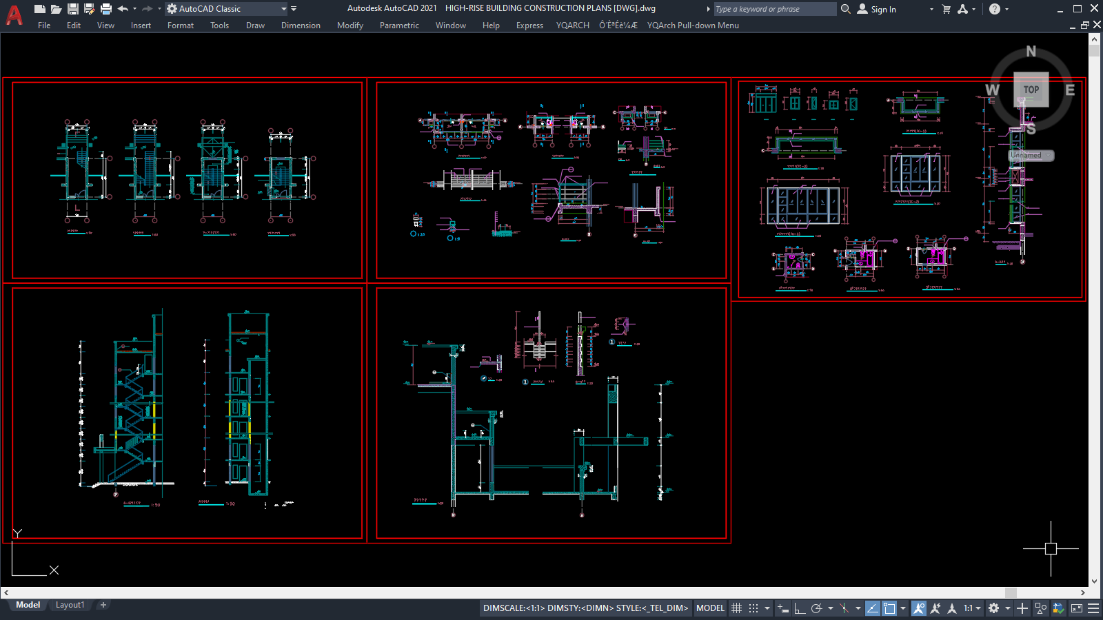 HIGH-RISE BUILDING CONSTRUCTION PLANS [DWG]
