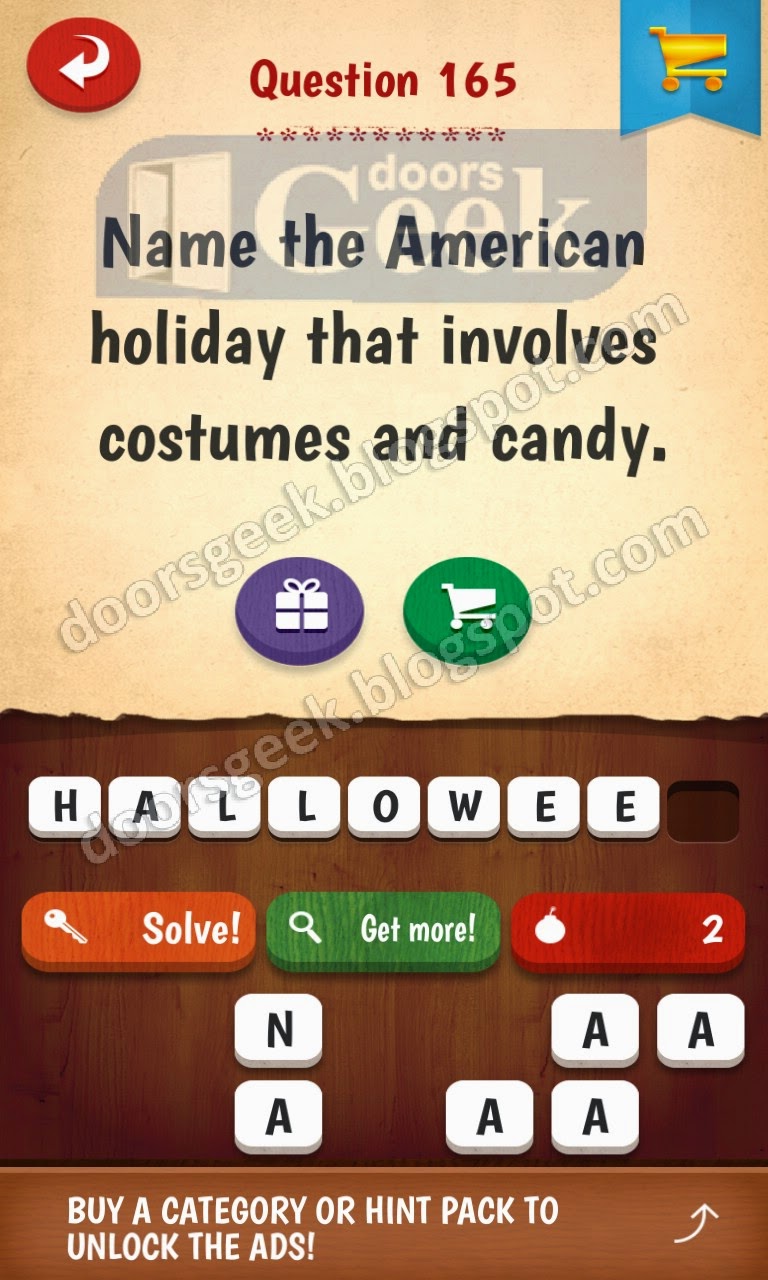 The American Quiz - Level 165 ~ Doors Geek