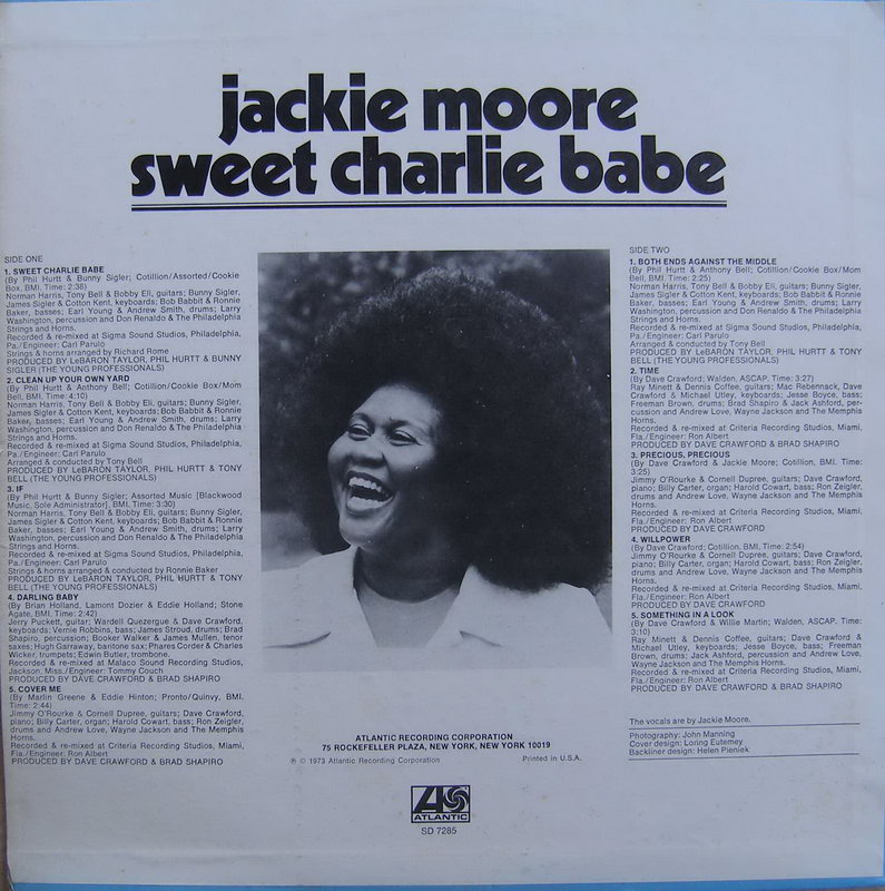 ENTRE MUSICA: JACKIE MOORE - Sweet Charlie Babe (1973)