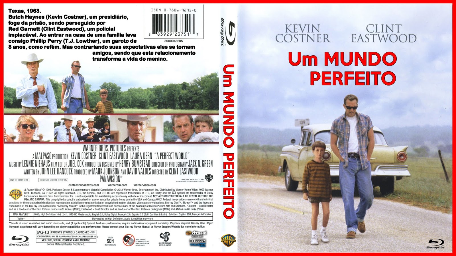 CAPAS DVD-R GRATIS: Um Mundo Perfeito (1993) - Blu Ray