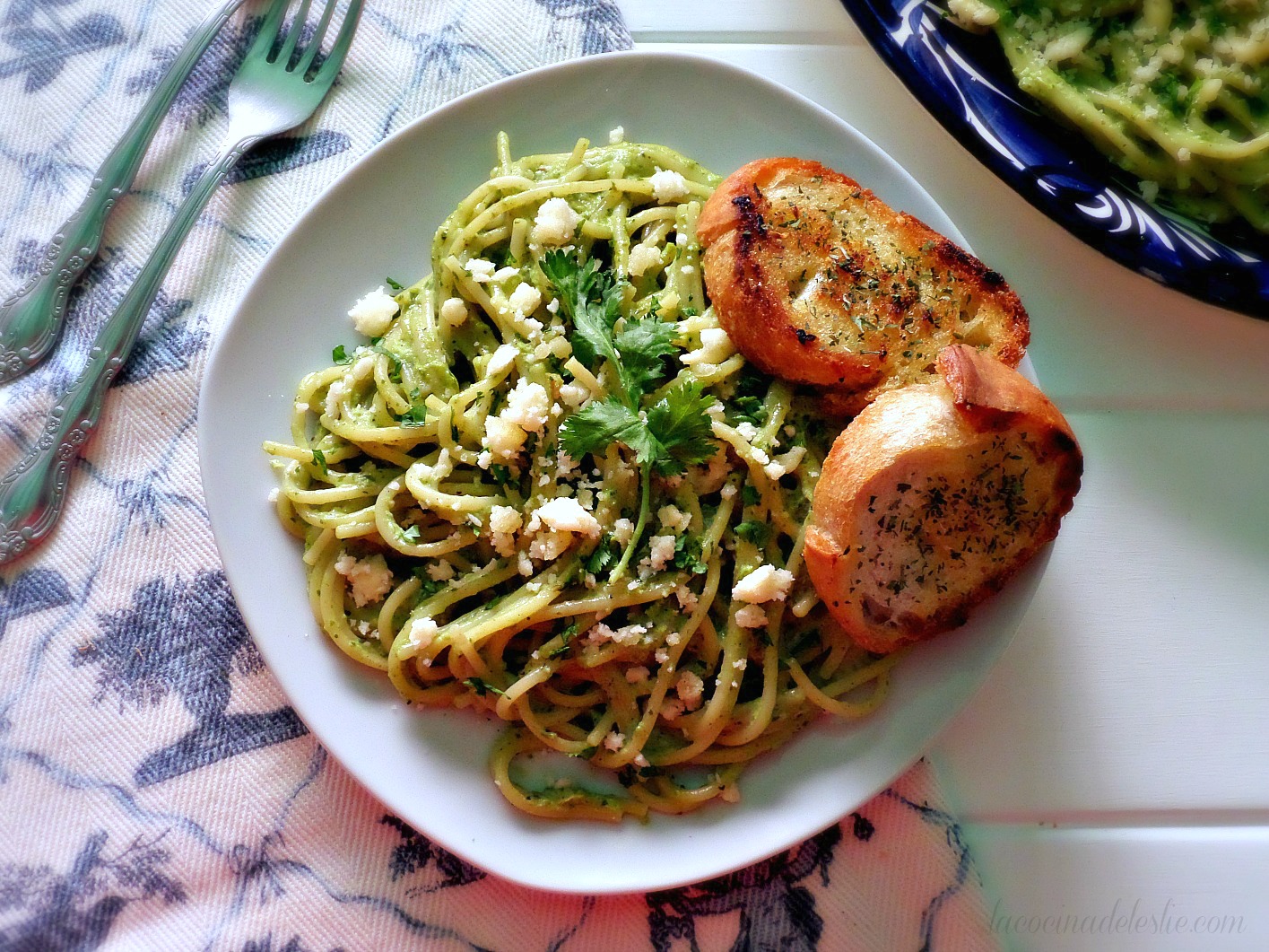 spaghetti verde receta