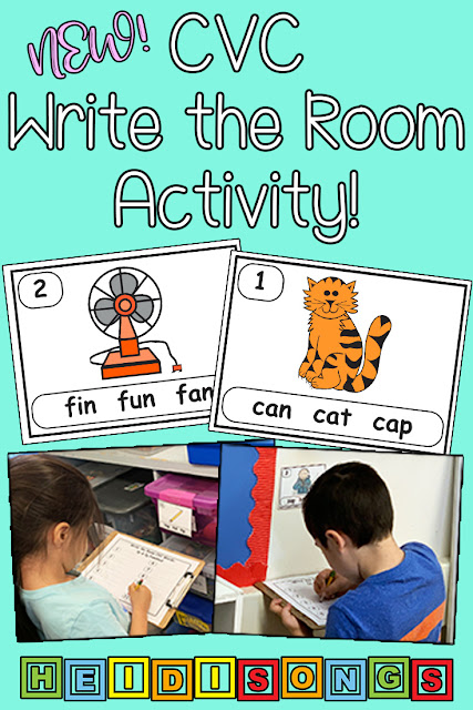 New! CVC Write the Room Activity!