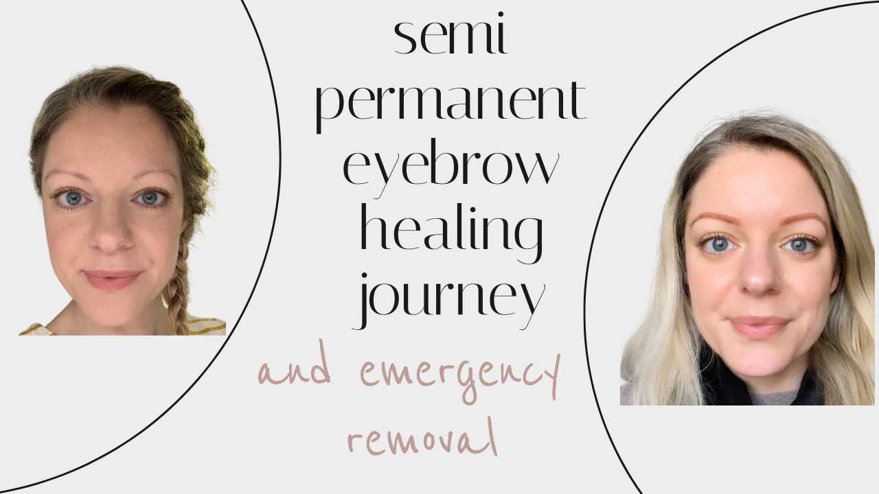 Arthurwears: Semi-Permanent Eyebrow Healing Journey | Emergency Removal
