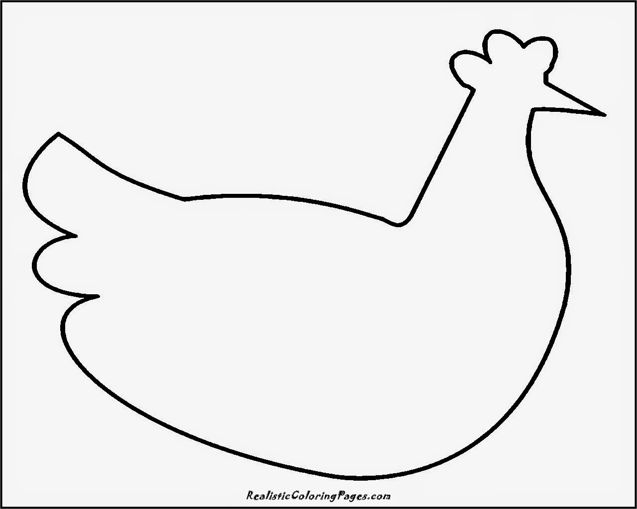 Printable Chicken Coloring Page For Kids Supplyme