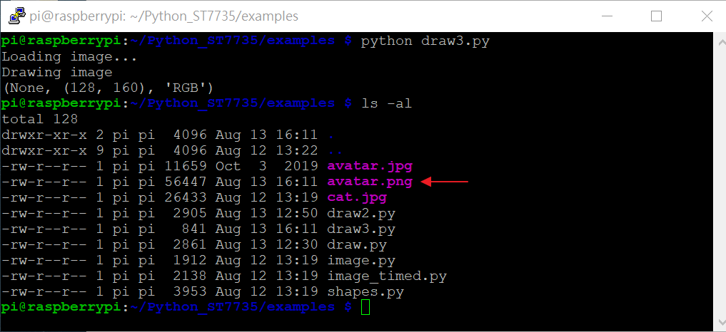 Raspberry Pi 筆記(80)：使用Python影像函式庫顯示圖形在ST7735 LCD(下)