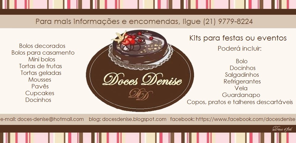 Doces Denise: Panfleto Doces Denise