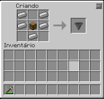 Como fazer um Funil ~ Jogo Minecraft