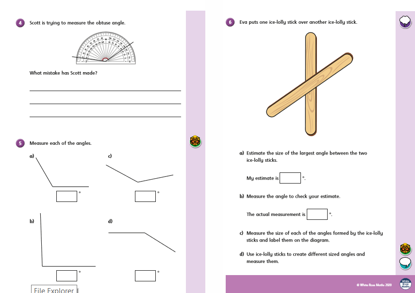 Year 5: Maths Challenge - Monday 29th June (Angles)