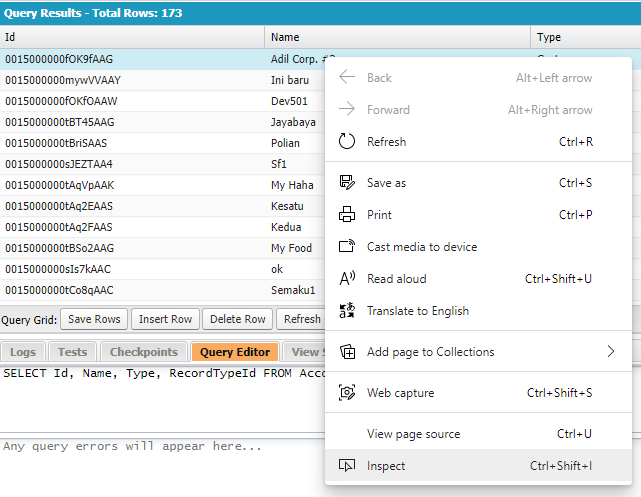 SimplySfdc.com: Salesforce: Export Query Result from Developer Console