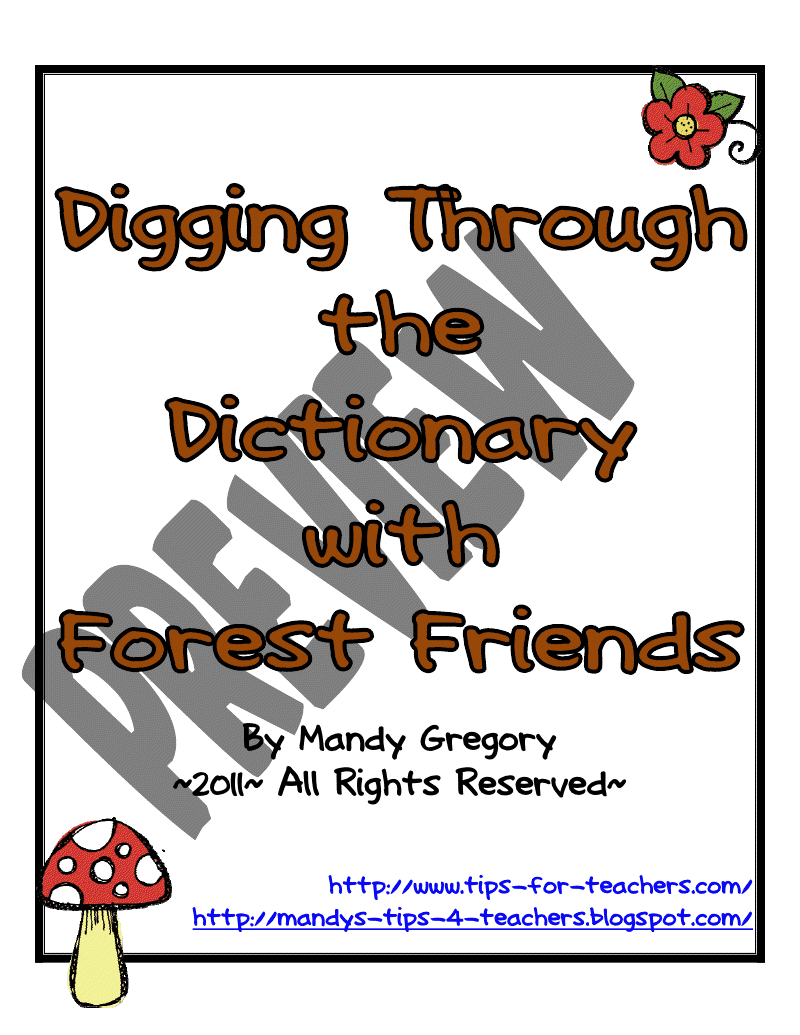 Dictionary Skills - Mandy's Tips for Teachers