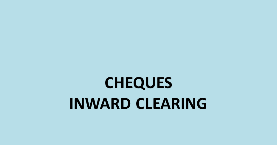 India Post Finacle Guide for Cheques Inward Clearing - India Post Updates