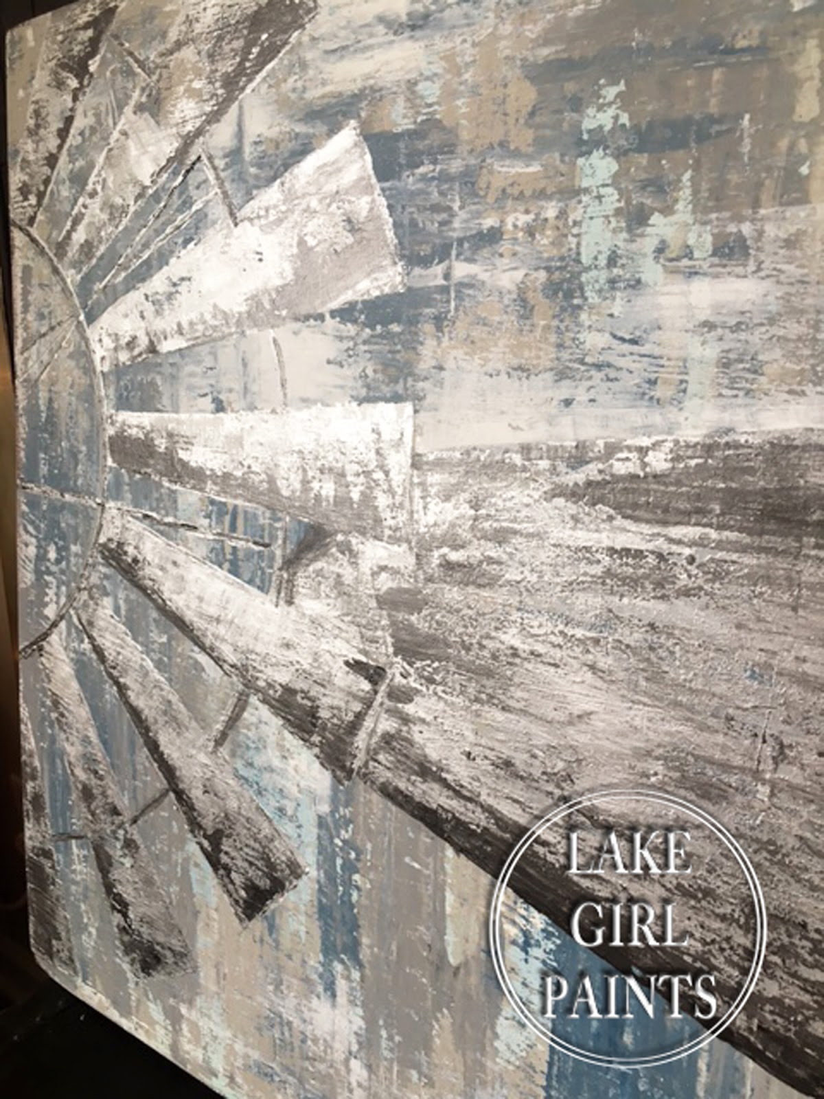 Lake Girl Paints: Painting Windmill Art