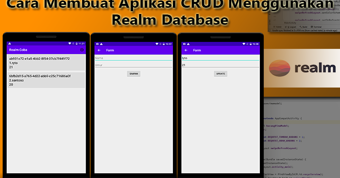 Cara Membuat Aplikasi CRUD Menggunakan Realm Database - Tutorial Android Studio - SubKode