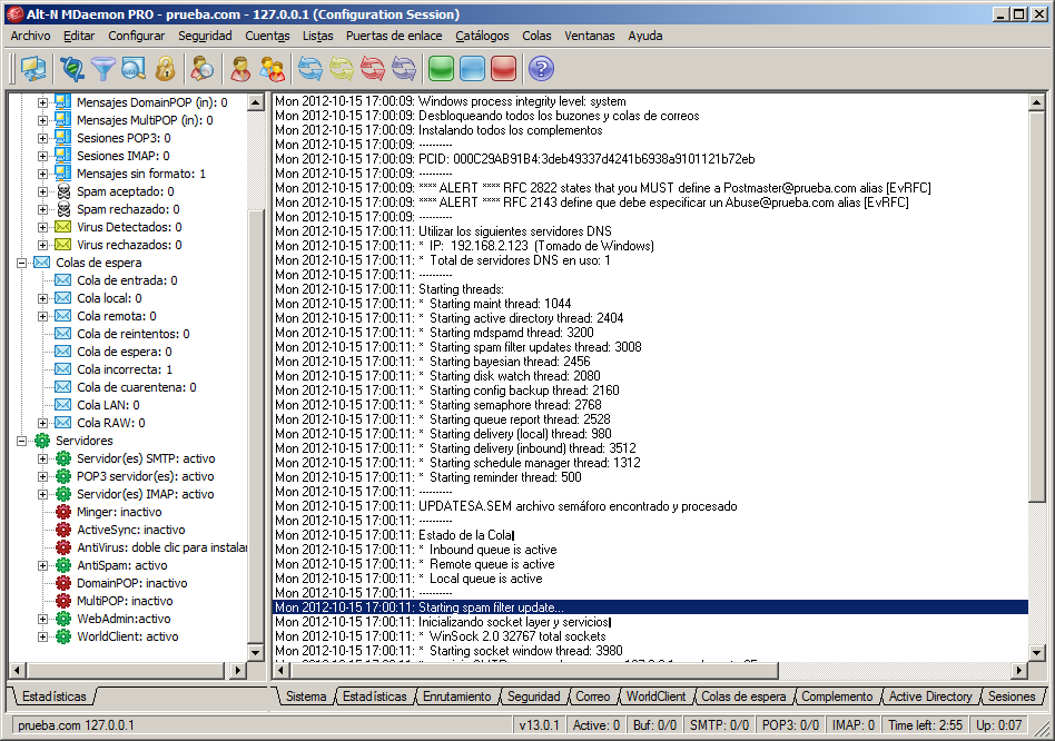 Configurar mdaemon - foundationsapje