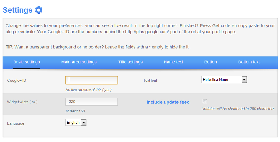 Google Plus Widget | Google Widget