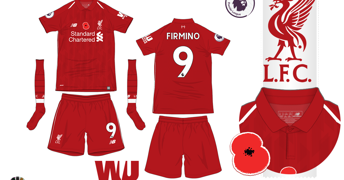 Kit Design, by eroj: 2018-19 Liverpool (Home, Away e Third)
