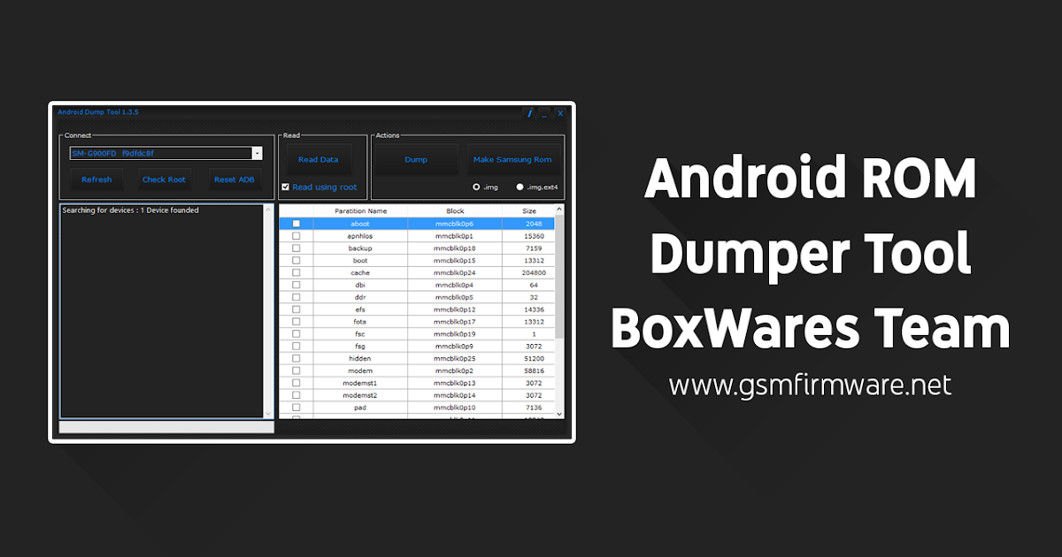 Android ROM Dumper Tool V1.3.5 [By BoxWares Team]