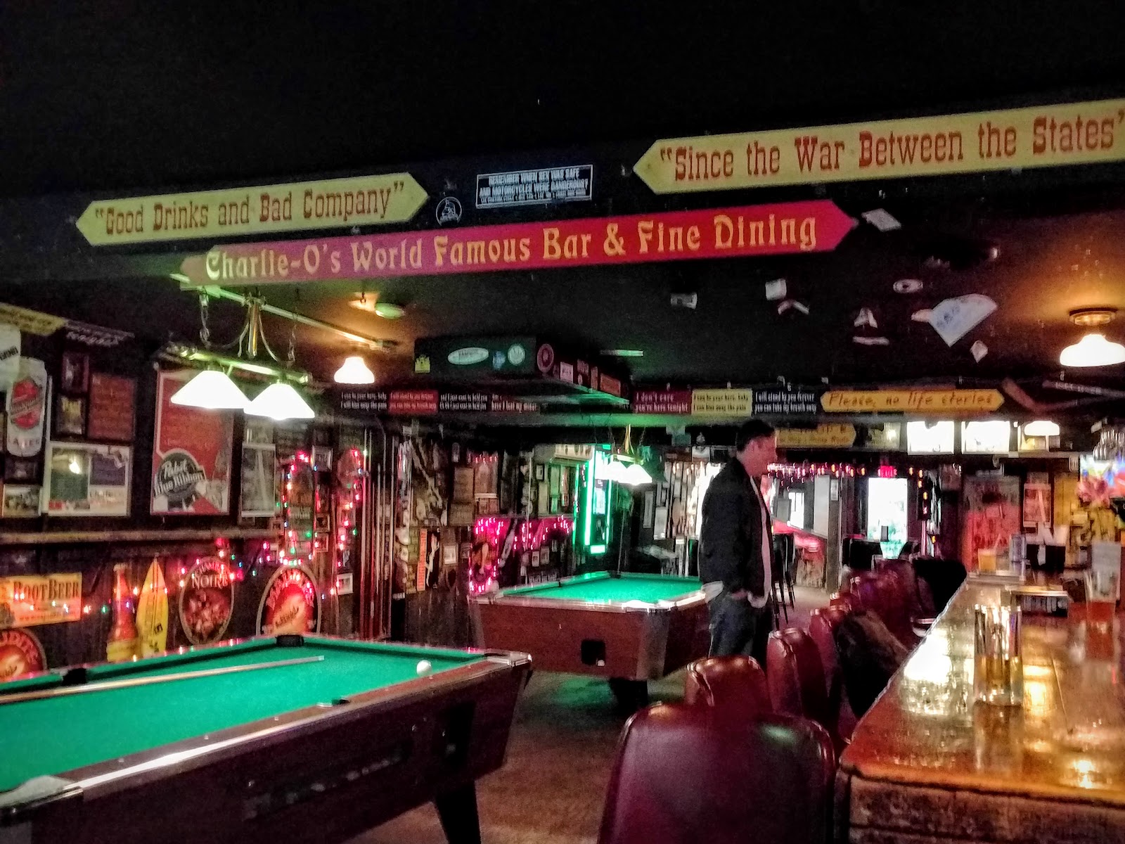 Dean and Mindy walk into a bar: We walk into a bar in Vermont