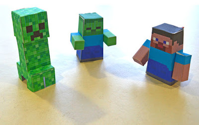 Minecraft : Moving Minecraft Characters | Paperized Crafts
