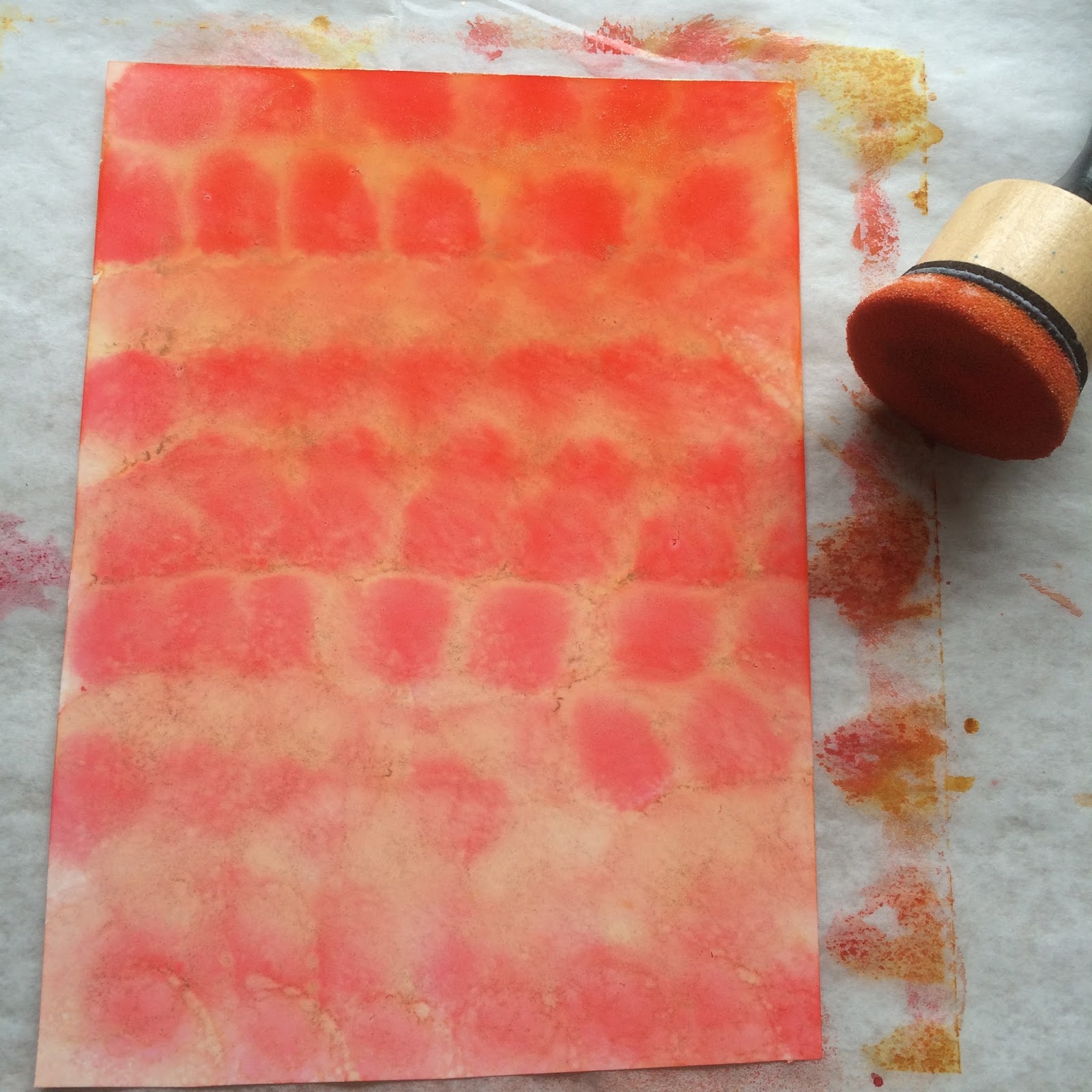 Stamps and Stencils : Alcohol inks and Yupo.