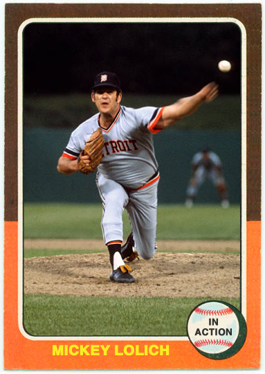 WHEN TOPPS HAD (BASE)BALLS!: 1975 IN-ACTION: MICKEY LOLICH