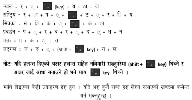 Nepali Unicode Traditional Software, Keyboard Layout and Shortcut Keys ...