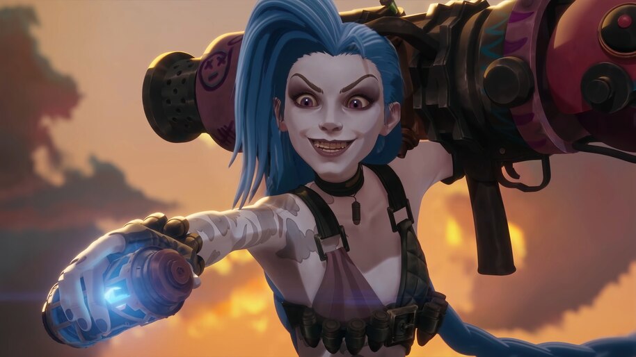 Jinx, LoL, Legends of Runeterra, 4K, #3.1855 Wallpaper iPhone Phone