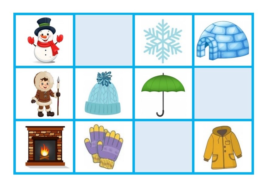 Mi Pequeño Rincón: BINGO DEL INVIERNO