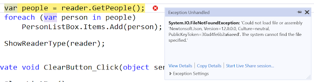 Jeremy Bytes Using Typegettype With Net Core Dynamically Loading Net Standard Assemblies