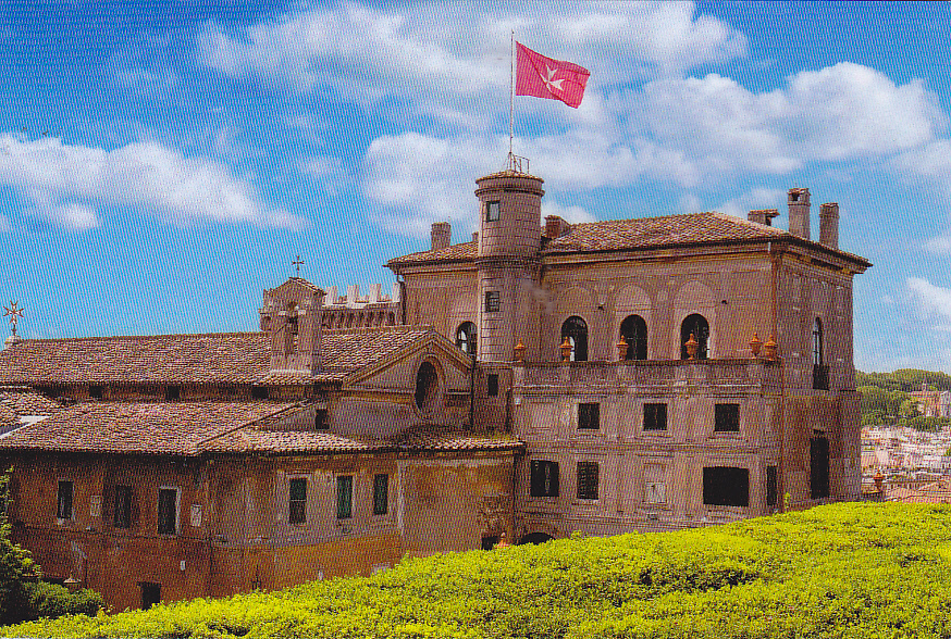 Postcard A La Carte: SMOM - Vista della Villa Magistrale, Aventino, Rome