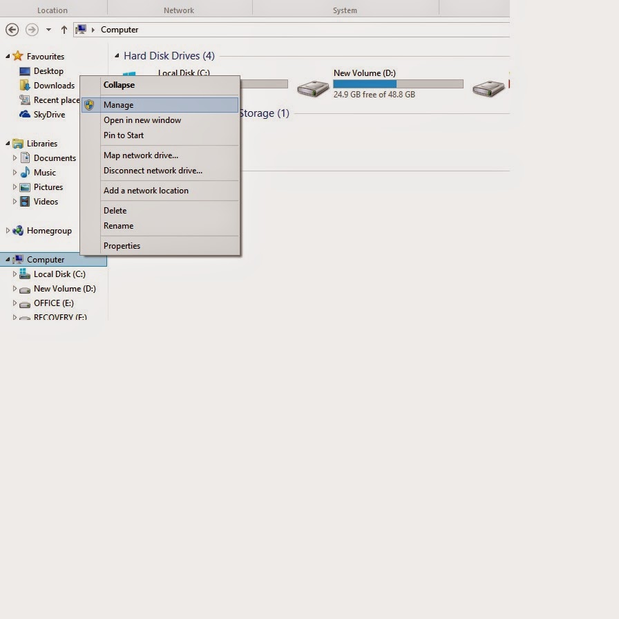 Welcome to Technology World: How To Create Extra Hard Disk Partition On ...