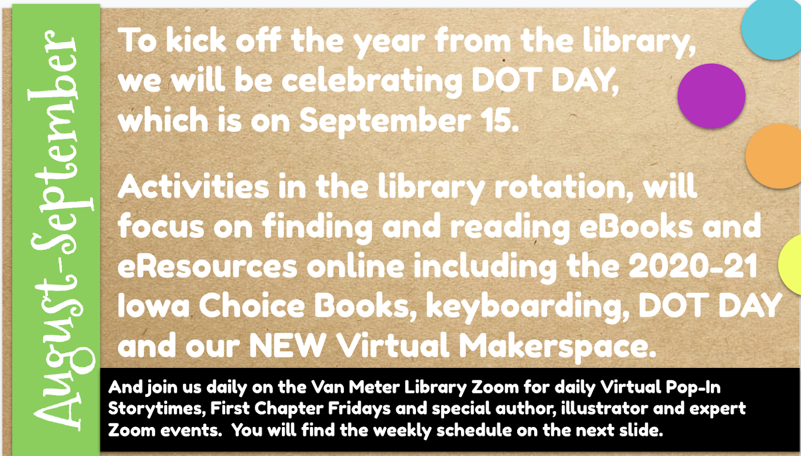 The Library Voice: A NEW Way To Kick Off Our Weekly Library Events ...