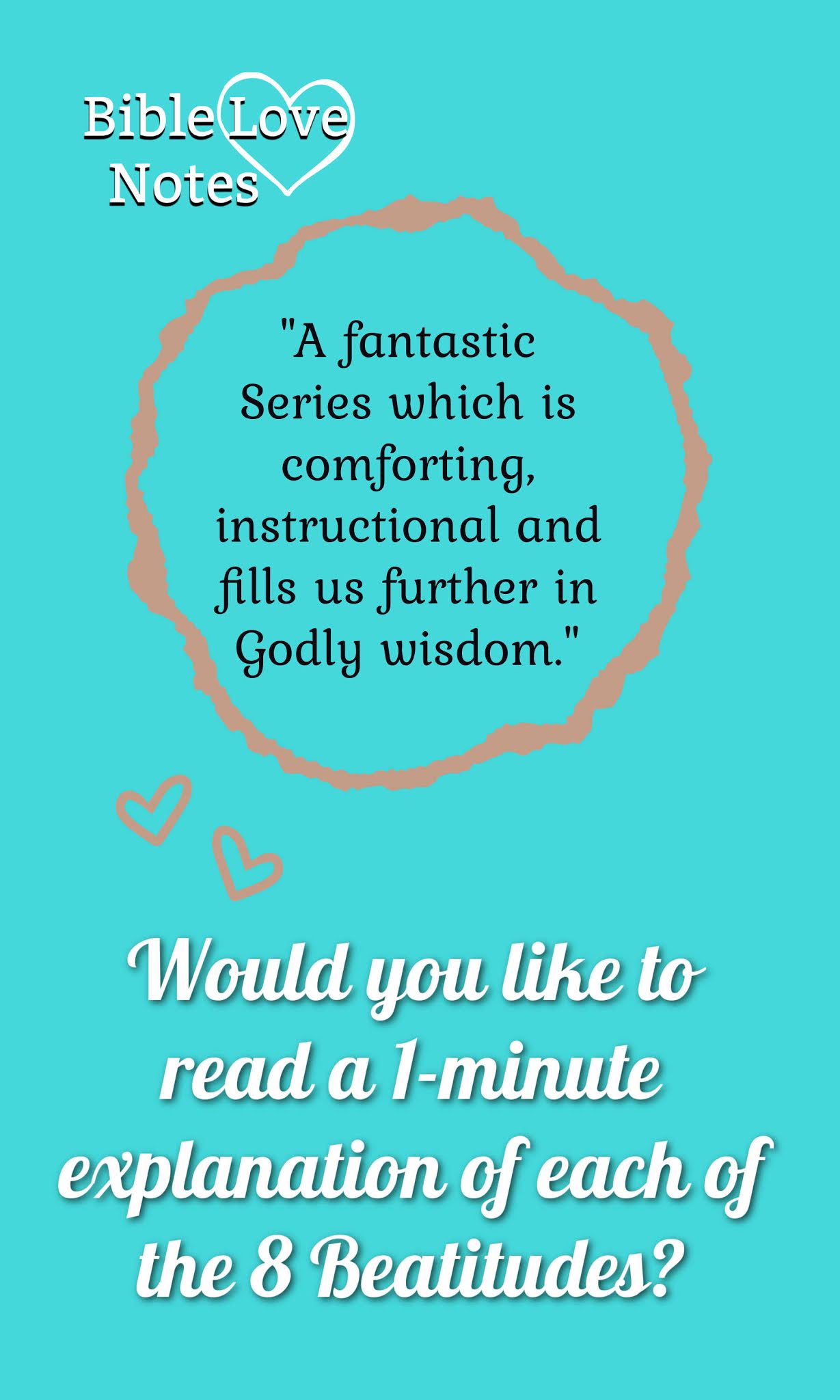 Bible Love Notes: The Beatitudes